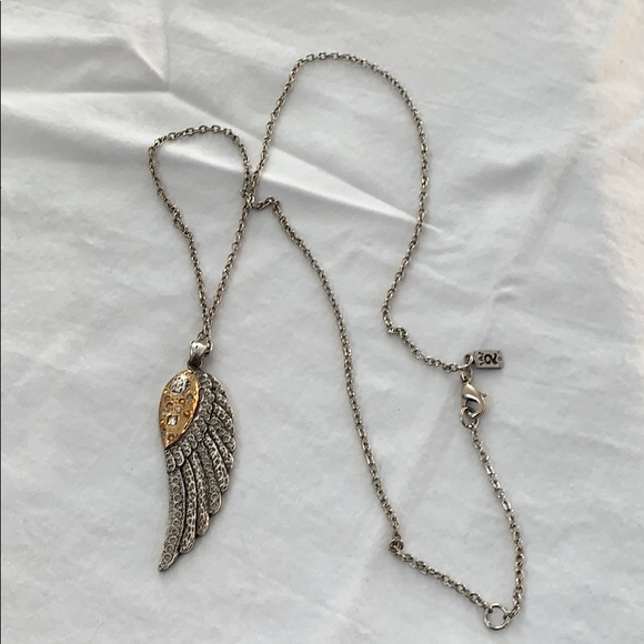 Tat2 | Jewelry | Tat2 Vintage Silver Gold Ravenna Wing Necklace | Poshmark